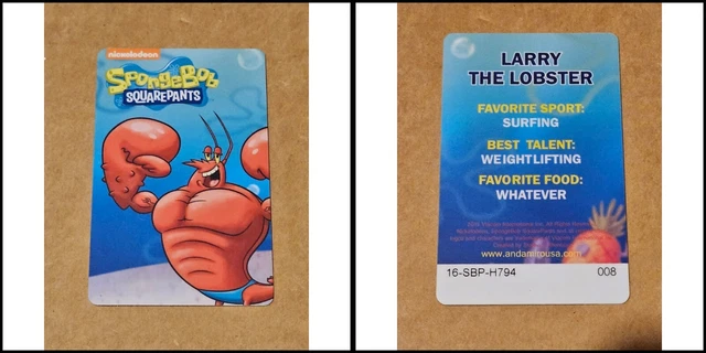 SPONGEBOB SQUAREPANTS ARCADE Coin Pusher Card Larry The Lobster Series ...