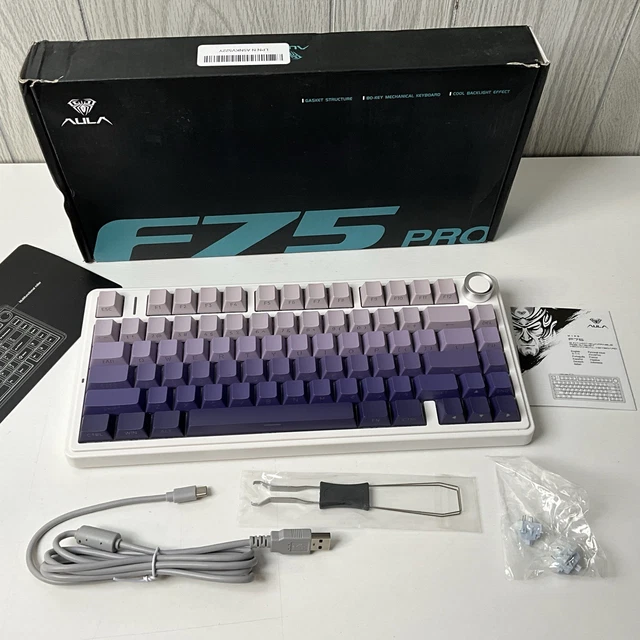 AULA F75 PRO BT/2.4Ghz 75% Hot Swappable Keyboard - Leobog Star Vector ...