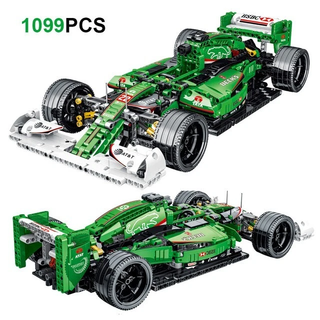 TECHNICAL F1 JAGUAR Racing Car Block Building Kit Formula One Model Set ...