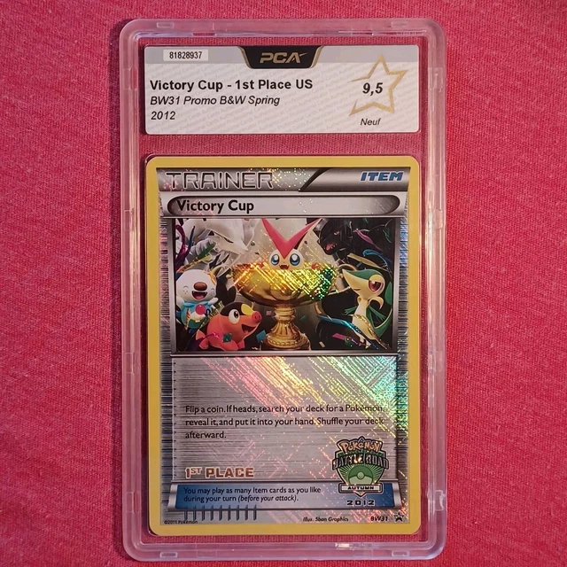 POKEMON 2012 VICTORY Cup: Victini Gold 1st Place BW31 Trophy - PCA 9.5 ...