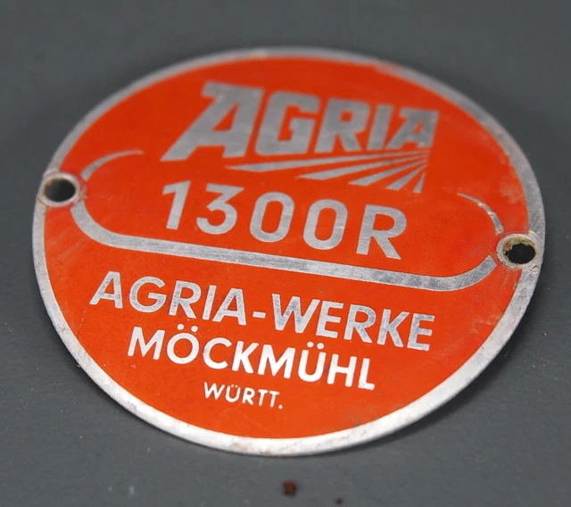 ORIG. AGRIA 1300R Balkenmäher Typenschild! TOP! EUR 17,00 - PicClick DE