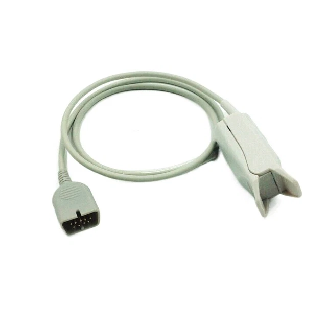 ADULT CLIP SPO2 Sensor Cable Compatible TL-201T Nihon Kohden Length 1m ...