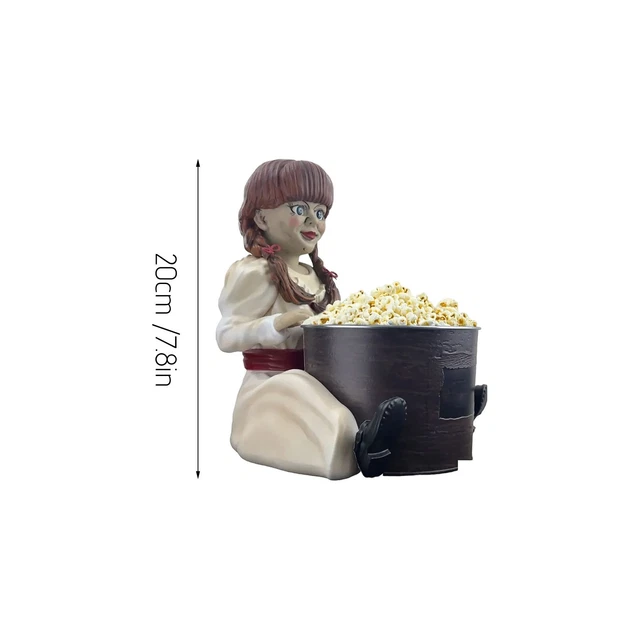 20 CM THE Conjuring: Last Rites Series Annabelle Popcorn Bucket Resin ...