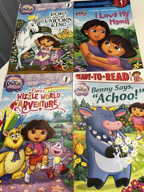 LOT OF 4 Dora the Explorer Early Reader Books–Step into Reading & Ready ...