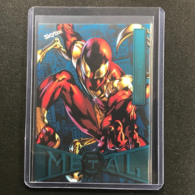 2021-2022 MARVEL SPIDER-MAN Metal Universe Iron Spider Light Fx ...