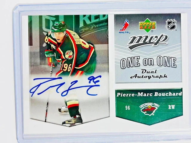 2006-07 UD MVP Dual Autographs Pierre-Marc Bouchard/Mark Parrish DOUBLE ...