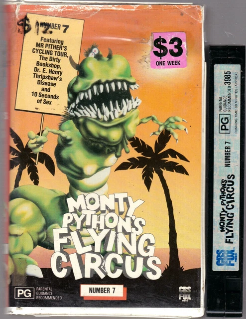 VHS VIDEO TAPE MONTY PYTHON'S FLYING CIRCUS Number 7 Big Box CLAMSHELL ...