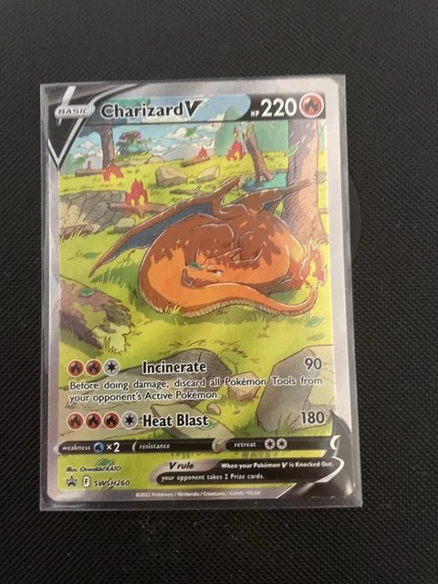 POKEMON CHARIZARD V Full Art SWSH260 Promo Charizard UPC $20.00 ...