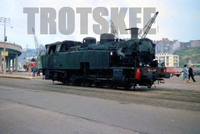 35MM SLIDE SNCF French Railways Steam Loco 050 TQ 19 1968 Original ...