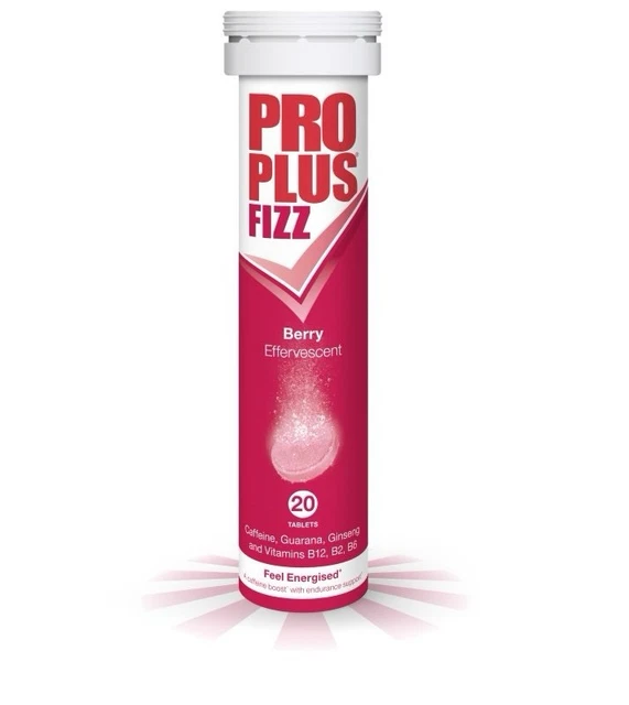 PRO PLUS FIZZ Tablets 20-Pack Berry Flavored, 4-Pack £16.25 - PicClick UK