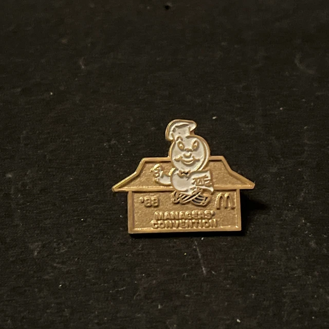 MCDONALD'S 1988 MANAGERS' Convention Speedee Employee Lapel Hat Pin $14 ...