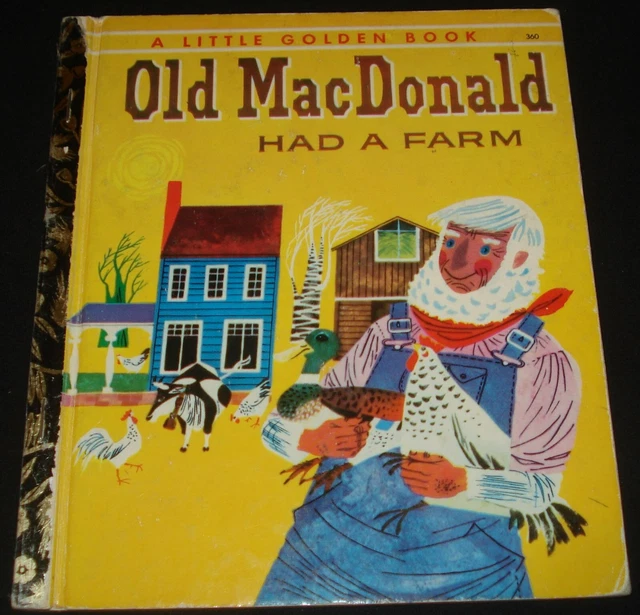 VINTAGE LITTLE GOLDEN BOOK - OLD MacDONALD HAD A FARM EUR 6,26 ...
