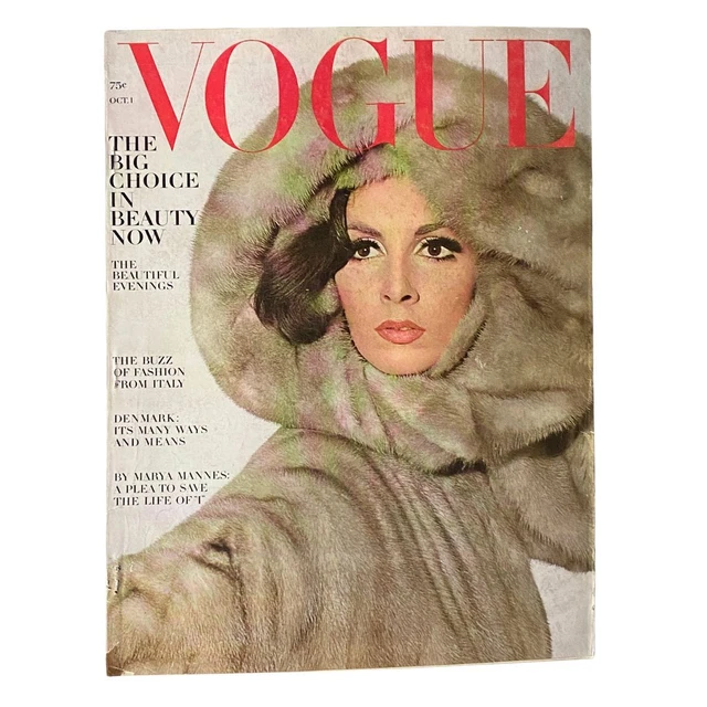 VTG VOGUE MAGAZINE October 1 1964 Wilhelmina Cooper by Irving Penn No Label £75.40 - PicClick UK