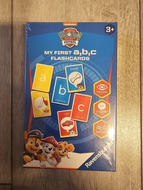 NICKELODEON PAW PATROL A B C Flashcards £7.99 - PicClick UK