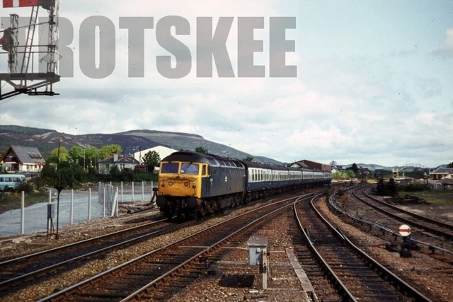 35MM SLIDE BR British Railways Diesel Loco 47407 Class 47 Aviemore 1983 ...