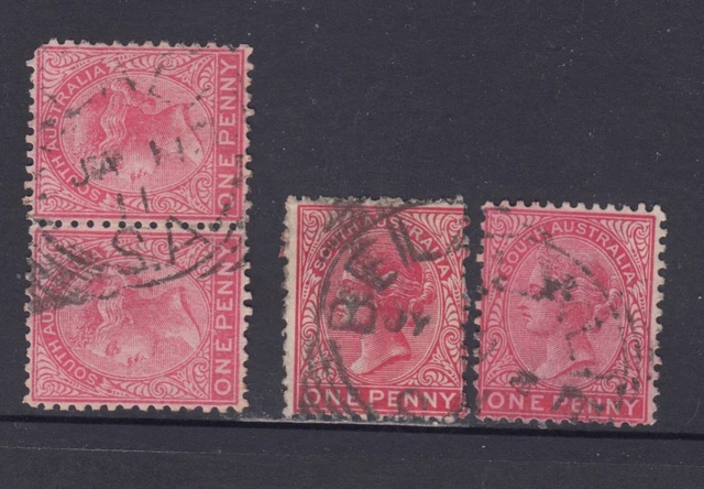 SOUTH AUSTRALIA 'BELALIE' squared circle pmk on 2d DLR. Quite rare and ...