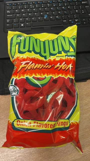 2 X AMERICAN flaming hot Cheetos Onion rings Large packs.163g Best ...