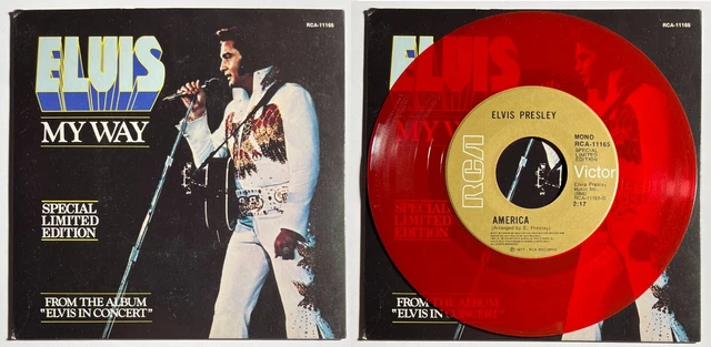 ELVIS PRESLEY : My way / America SP 45 tours rpm 7" RCA 11165 CANADA ...