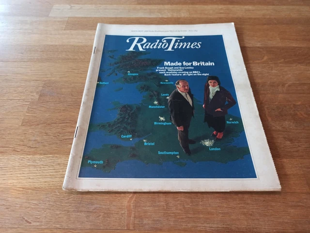 RADIO TIMES MAGAZINE # 1981 April 4-10 Frank Bough Sue Lawley cover ...