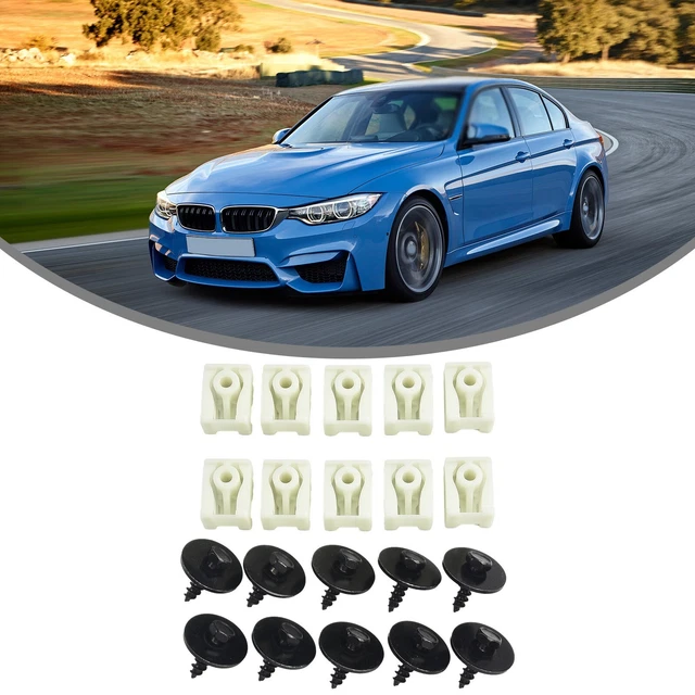10+10PC COMBO FOR BMW Front Fender-Liner C-Clip+Hex-Bolt 07147311312 ...
