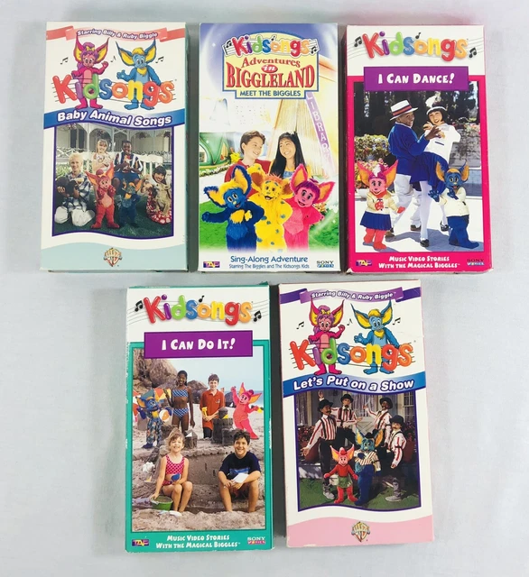 KIDSONGS BIGGLES VHS Lot (All w/ Songbooks) Adventures In Biggleland £ ...
