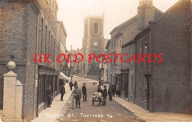 NORFOLK - THETFORD, Bridge St, Real Photo. £14.99 - PicClick UK