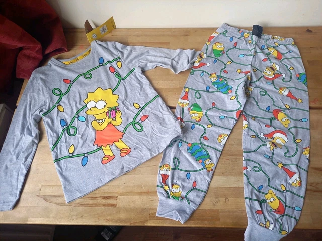 THE SIMPSONS XMAS Pyjamas Set GIRLS 7-8 YEARS BRAND NEW £13.19 ...