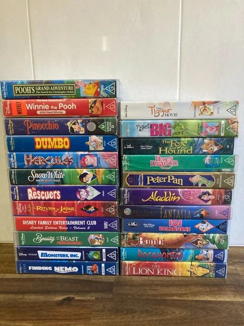 HUGE LOT OF 23 Walt Disney VHS rare collectable Winnie the Pooh Piglet ...