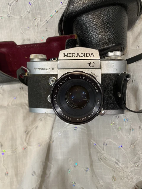 MIRANDA SENSOREX II 35mm SLR Film Camera with Miranda Auto 50mm f/1.8 ...