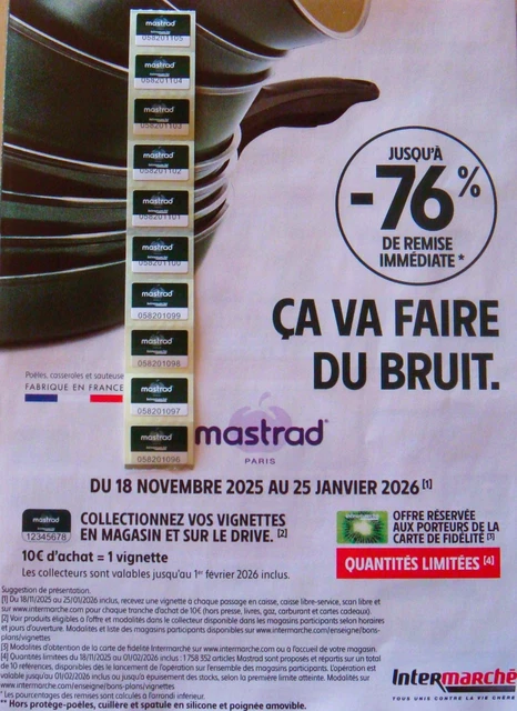 35 VIGNETTES INTERMARCHÉ Mastrad 2025 EUR 14,00 - PicClick FR