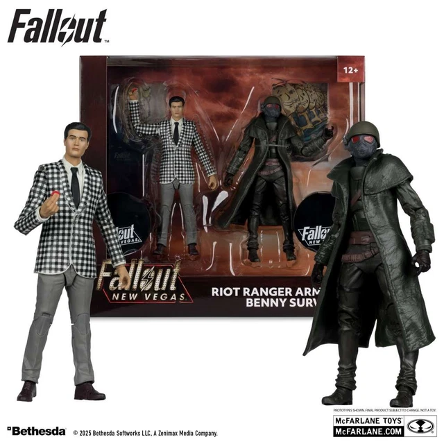 FALLOUT NEW VEGAS Riot Ranger + Benny 2-Pack Action Figure MCFARLANE ...
