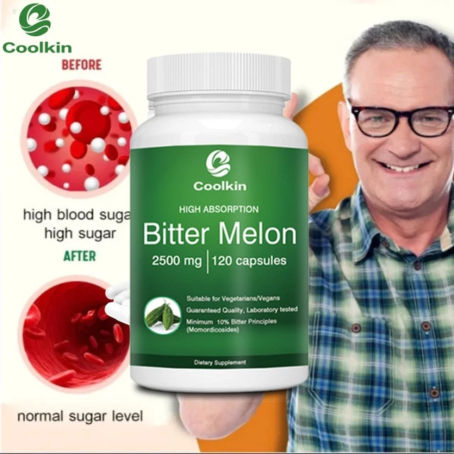 BITTER MELON CAPSULES 2500mg - Blood Sugar Control & Balance, Immune ...