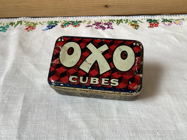 VINTAGE OXO BEEF Cubes Tin. Small Size. Early Tin. £6.00 - PicClick UK
