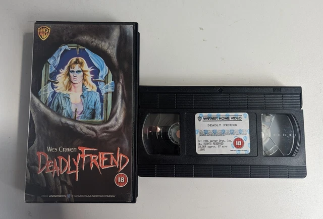 WES CRAVEN DEADLY Friend 1986 Warner Bros VHS Cassette 80s Horror Rare ...