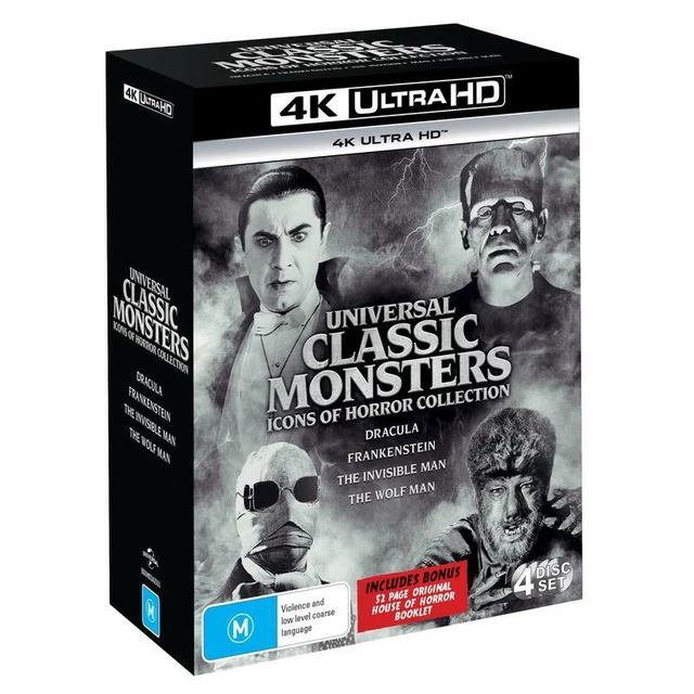 UNIVERSAL CLASSIC MONSTERS Icons Of Horror Collection (4K UHD Blu-Ray ...