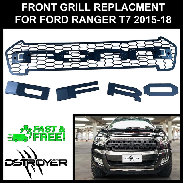RAPTOR STYLE REPLACEMENT Front Grill For Ford Ranger T7 (Not Wildtrak ...