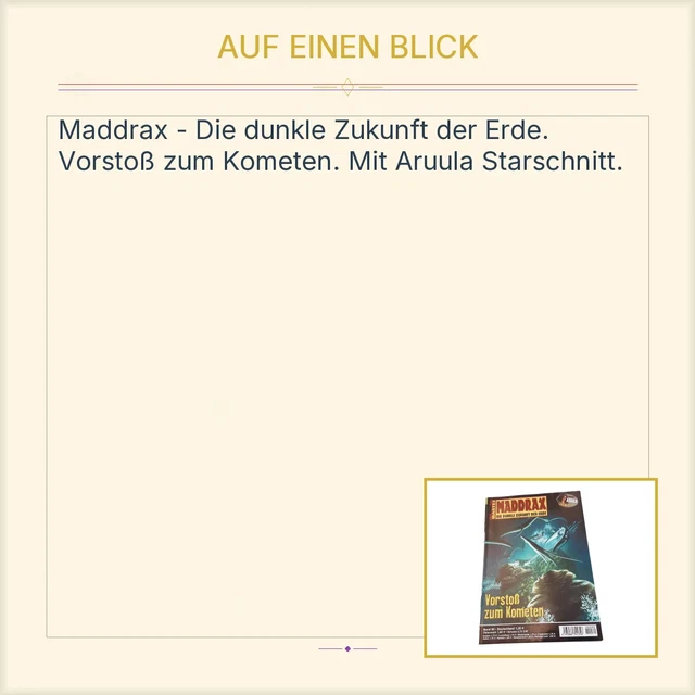 BASTEI MADDRAX BAND 80 Science Fiction Zeitschrift Komet Erde Aruula ...