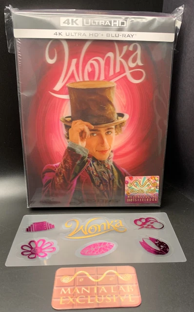WONKA (2023) MANTA Lab Double Lenticular A 4K Uhd Bluray Steelbook ...
