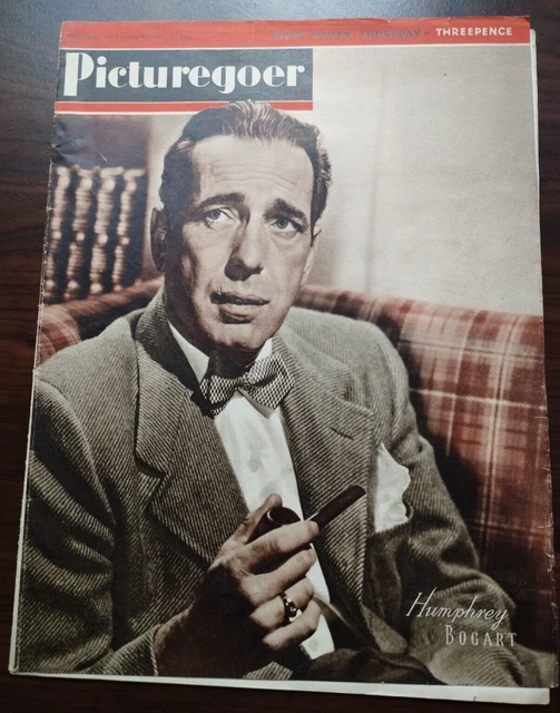 VINTAGE PICTUREGOER FILM Magazine Humphrey Bogart 1949 40s poster ...
