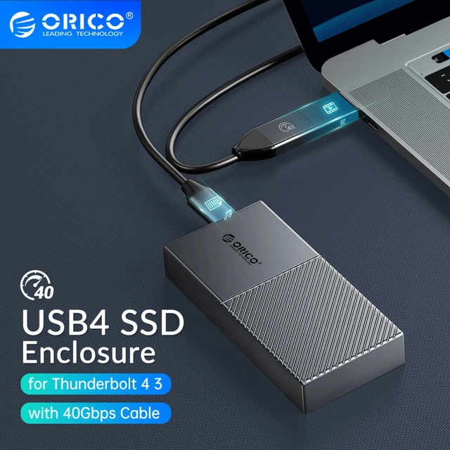 ORICO 40M.2 NVME SSD Enclosure 40 Gbps USB 4 Type-C For Thunderbolt 3/4 ...