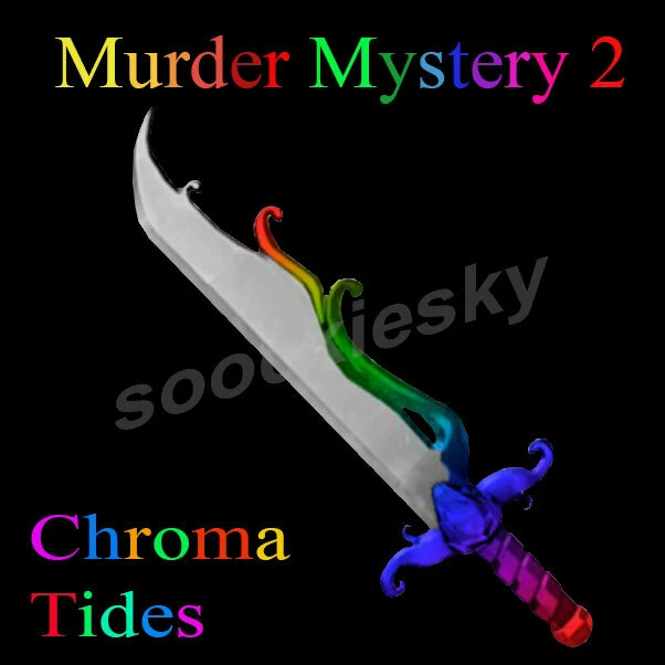 ROBLOX MM2 CHROMA Tides Godly Murder Mystery2 Schusswaffe Gun Knife ...
