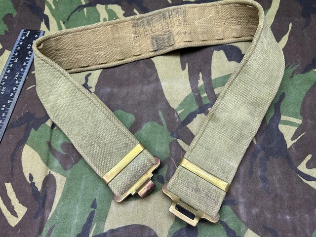 ORIGINAL BRITISH ARMY 37 Pattern Soldiers Combat Belt - WW2 Pattern ...