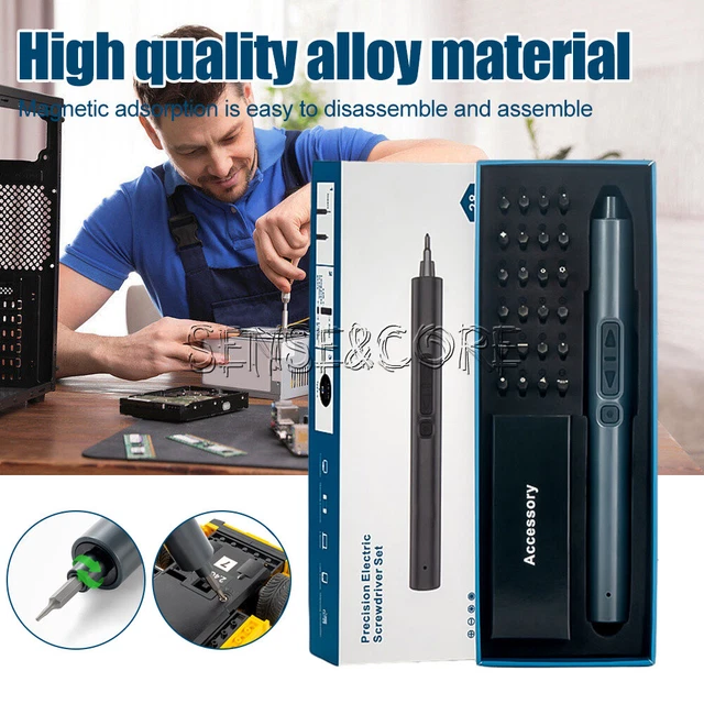 28 In 1 Cordless Mini Rechargeable Electric Screwdriver Kit Set Power