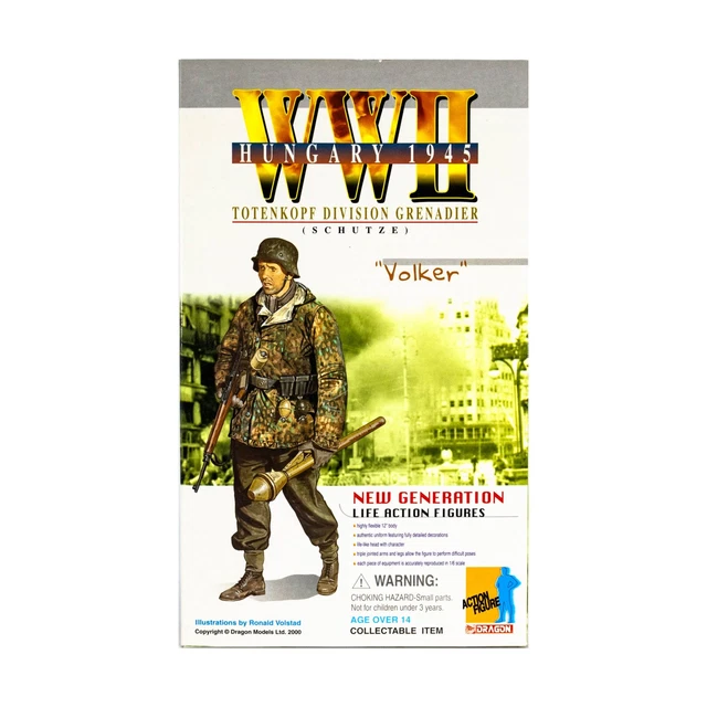 DRAGÓN MODELO FIGURA de Acción WWII Hungary 1945 - Alemán Granadero ...
