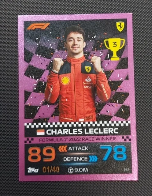 CHARLES LECLERC INDIAN Topps Turbo Attax 2023 Race Winner Formula 1 F1 ...
