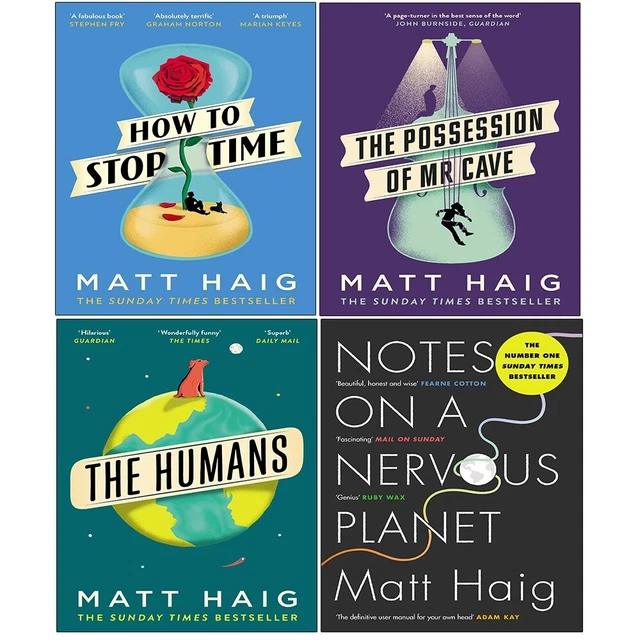 MATT HAIG COLLECTION 4 Books Set Possession of Mr Cave, How to Stop ...