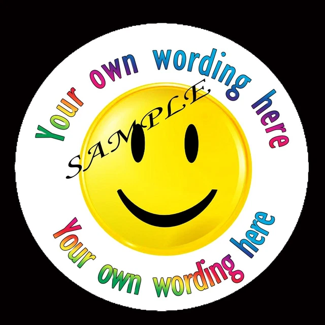 SMILEY FACE EMOJI Stickers Labels - school - nursery - Teacher- reward ...
