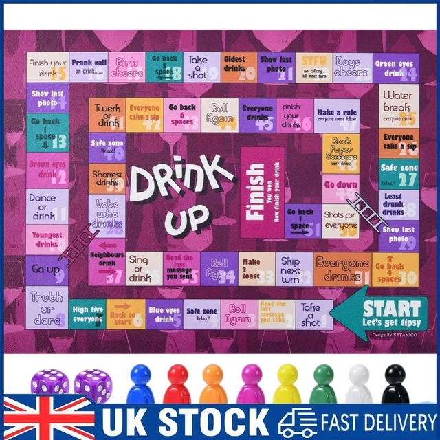 TIPSY LAND BOARD Game Fun Tipsy Land Drinking Games Tipsy Drinking ...