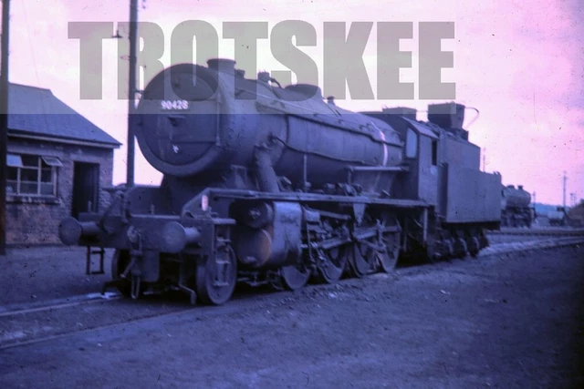 35MM SLIDE BR British Railway Steam Loco 90428 Class WD/8 Colwick 1965 ...