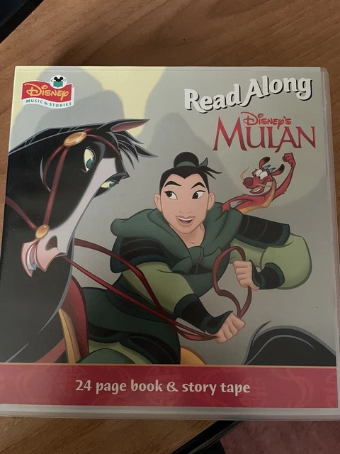 VINTAGE DISNEY'S MULAN Read Along Story 24 Page Book & Story Cassette ...